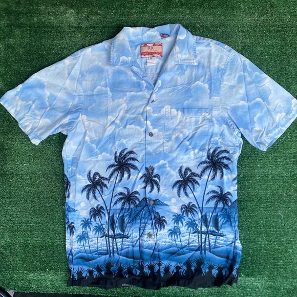 RJC | Shirts | Vintage 9s Rjc Hawaiian Shirt Tropical Aloha Beach Surf ...